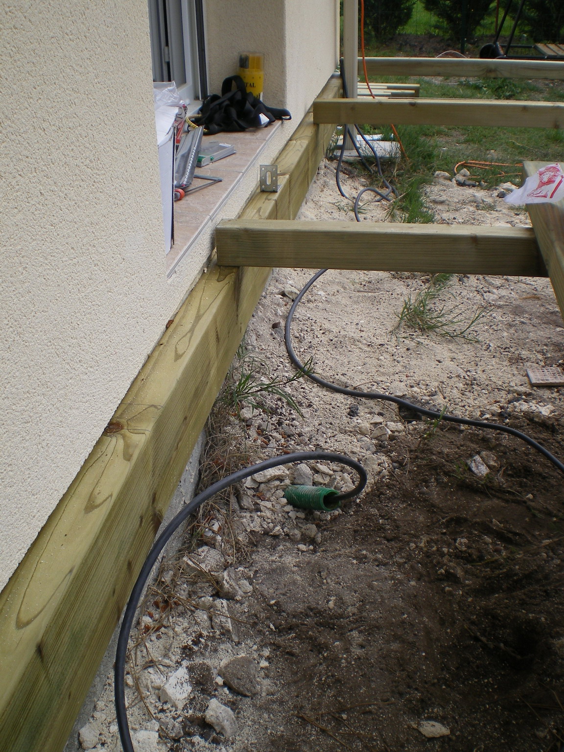 build your tigerwood decking – first decking framework